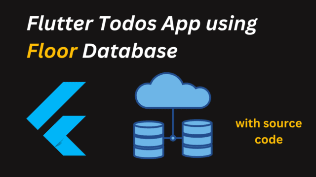 Flutter Databases Flutter Stuff